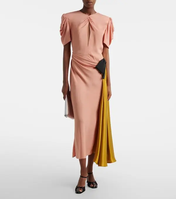 HERBERT LEVINE Embellished Satin Mules