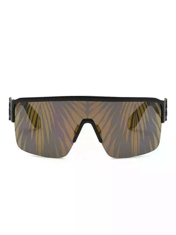 Roberto Cavalli Logo Plaque Sunglasses - Black