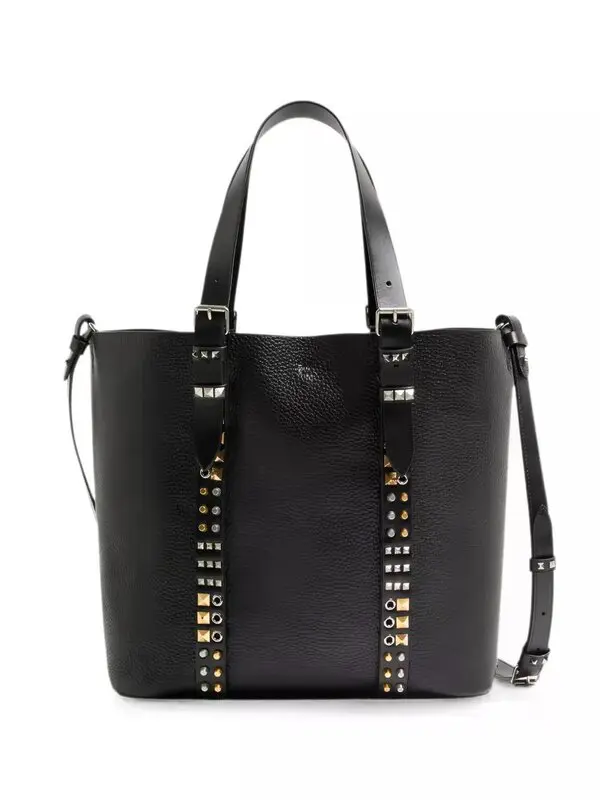 Valentino Garavani Rockstud Leather Tote Bag - Black