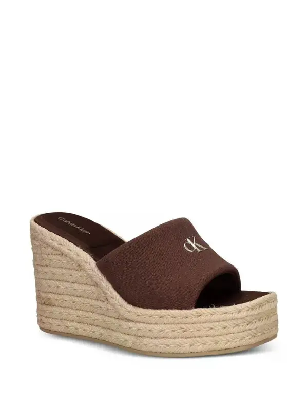 Calvin Klein Plaque Wedge Espadrilles