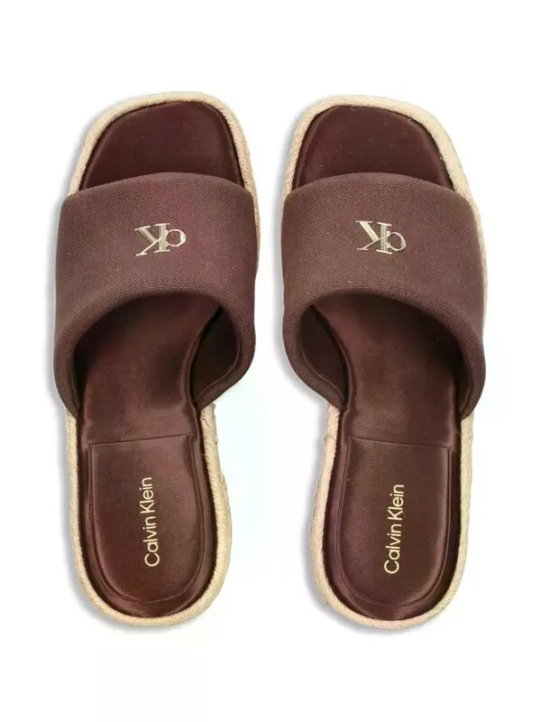 Calvin Klein Plaque Wedge Espadrilles