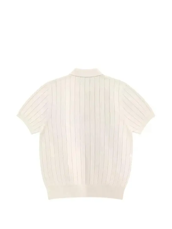 HERITAGE Ribbed-knit Polo Shirt