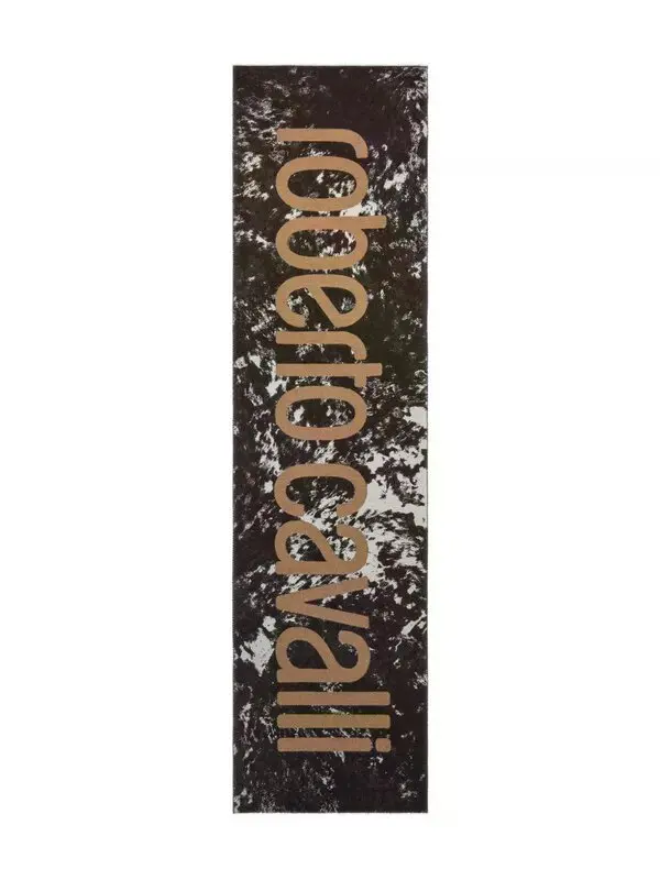 Roberto Cavalli Appaloosa Logo Scarf - Brown