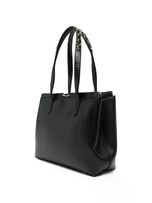 CAFÈNOIR Logo Lettering Tote Bag With Chain Detail