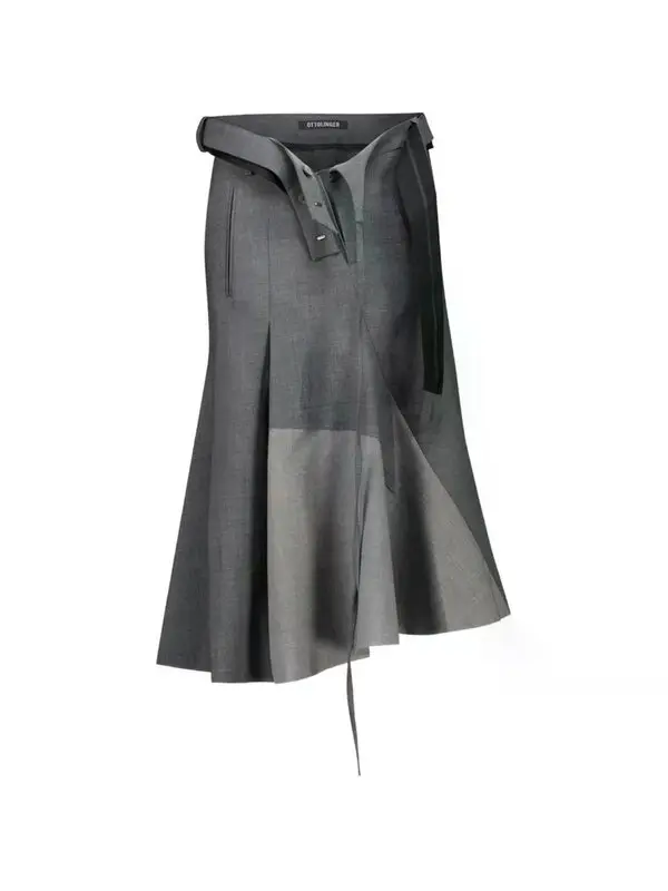 Ottolinger Strapped Asymmetric-hem Skirt