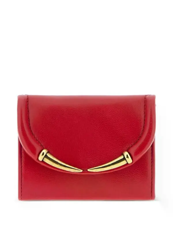 Roberto Cavalli Horn-embellished Foldover Wallet