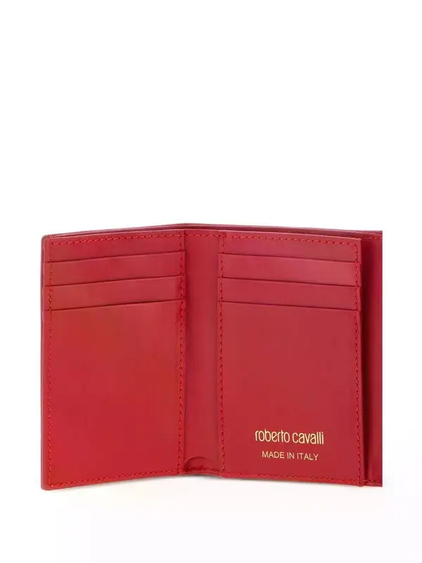Roberto Cavalli Horn-embellished Foldover Wallet