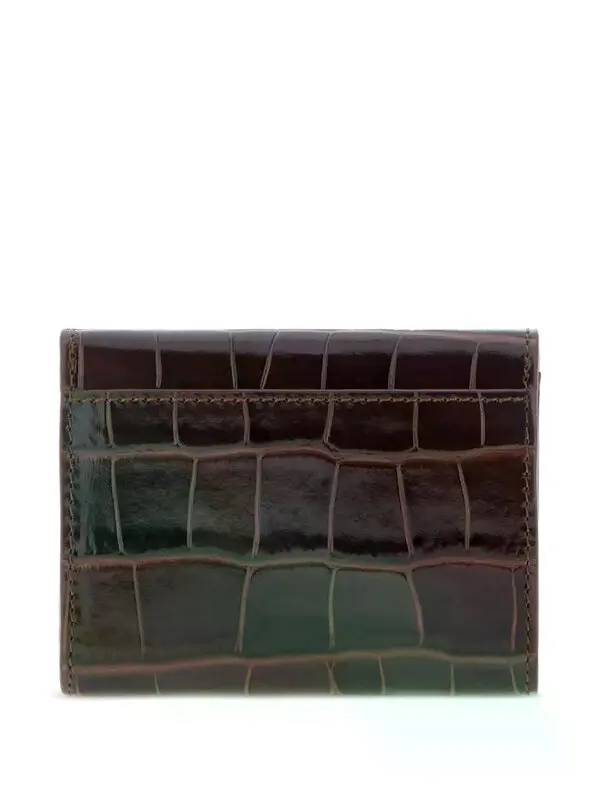 Roberto Cavalli Croc-effect Logo-lettering Card Holder
