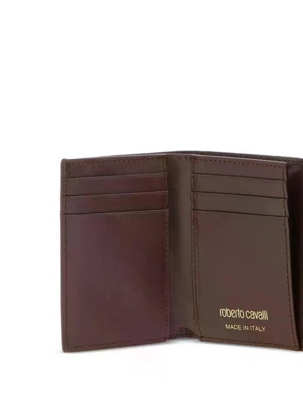 Roberto Cavalli Croc-effect Logo-lettering Card Holder