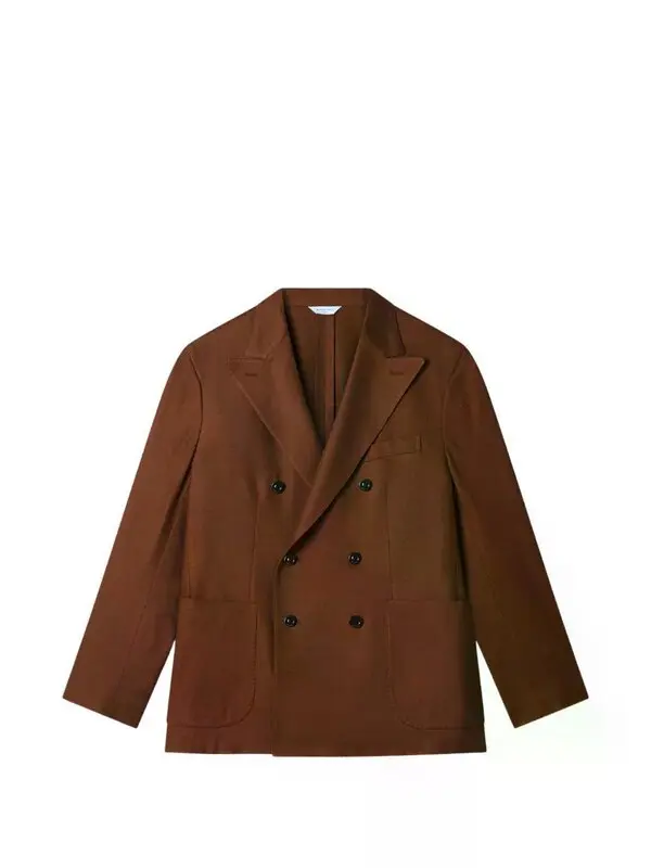 Boglioli Double-breasted Jacket - Brown