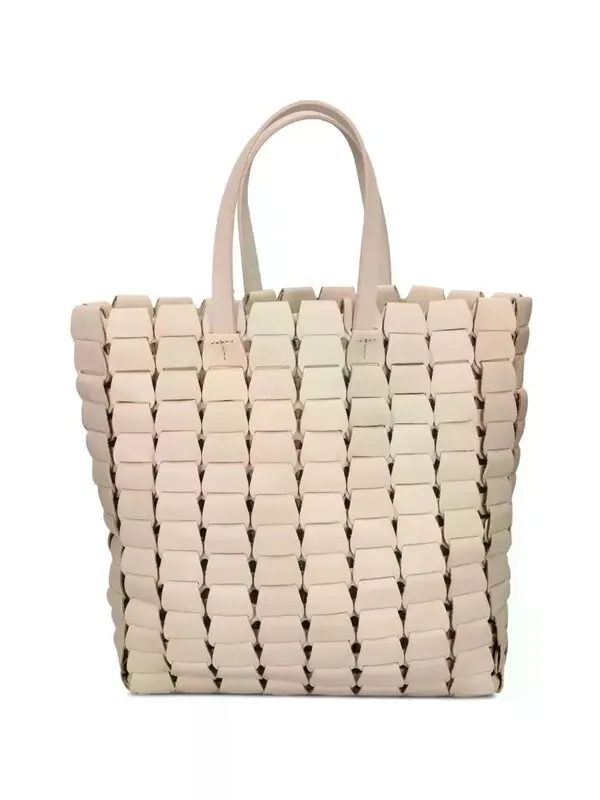 Dragon Diffusion Woven Leather Tote Bag - Neutrals