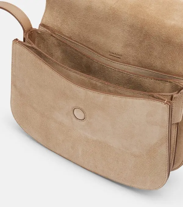 TOM FORD Kara Small Suede Crossbody Bag