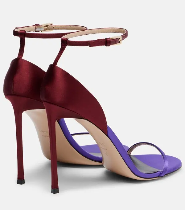 TOM FORD Vertigo Satin Sandals - Purple
