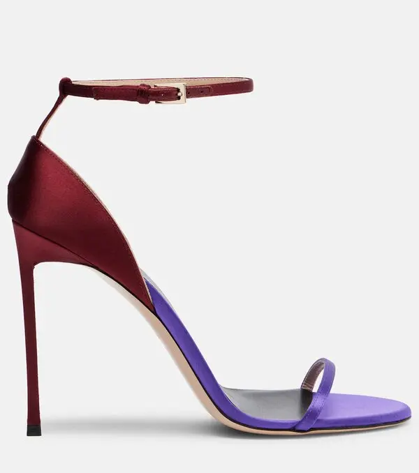 TOM FORD Vertigo Satin Sandals - Purple