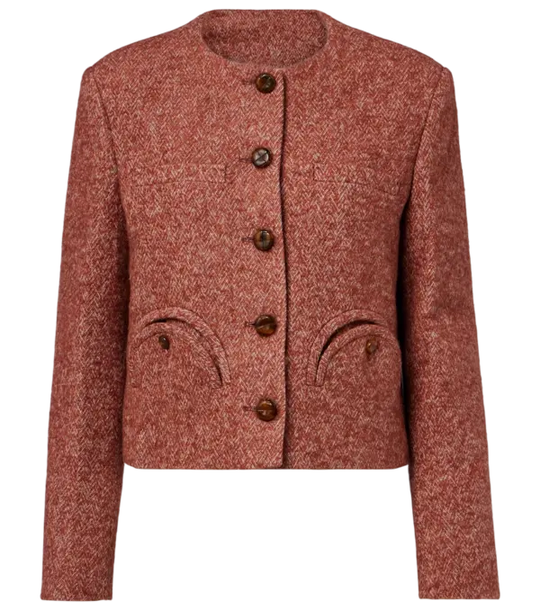 BLAZÉ MILANO Shamo Tweed Jacket - Red