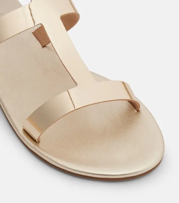 ANCIENT GREEK SANDALS Fedra Metallic Leather Gladiator Sandals
