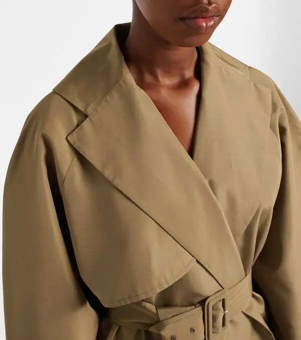 THE ROW Amapola Silk Trench Coat - Beige