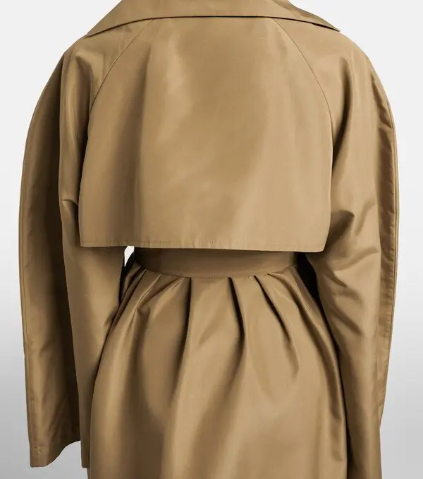 THE ROW Amapola Silk Trench Coat - Beige