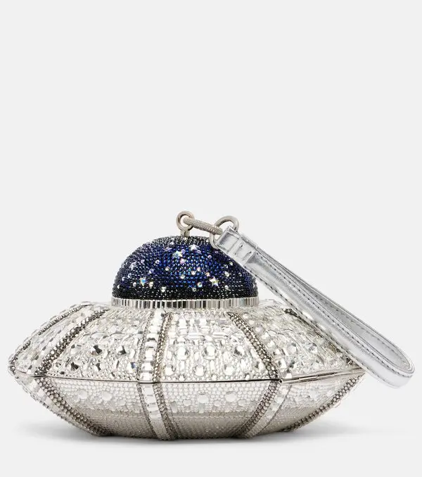 Judith Leiber Ufo Crystal-embellished Clutch