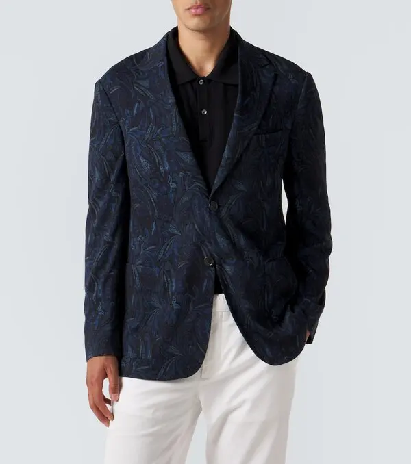 Etro Paisley Wool-blend Jacquard Blazer