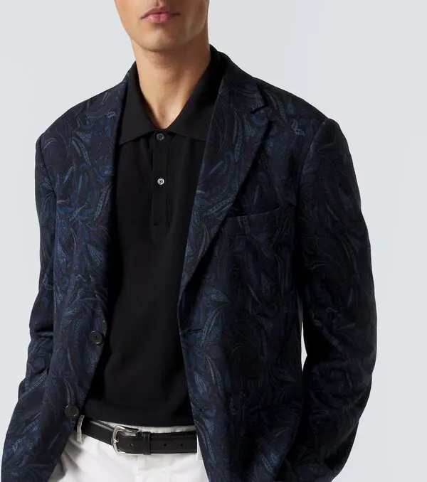 Etro Paisley Wool-blend Jacquard Blazer
