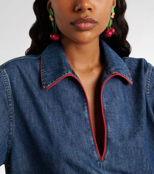 JENNIFER BEHR Maraschino Embellished Drop Earrings