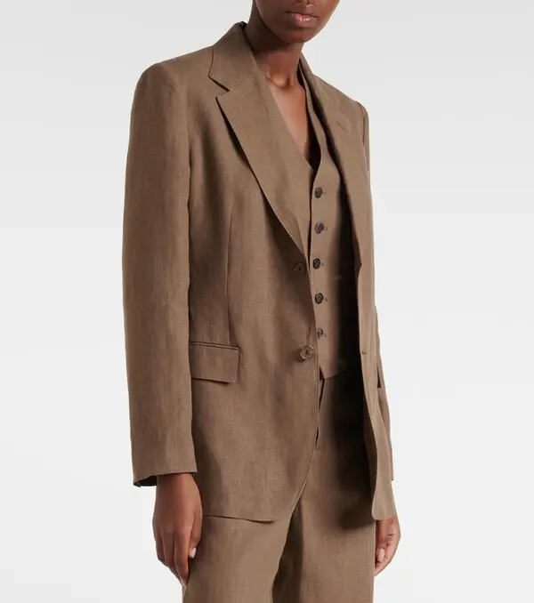 Ralph Lauren Jaiden Linen Vest - Brown