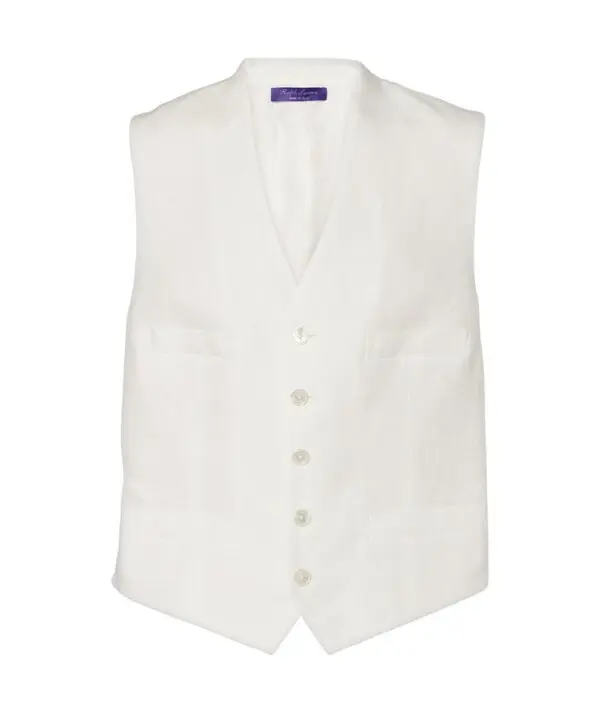 Ralph Lauren Jaiden Linen Vest - White
