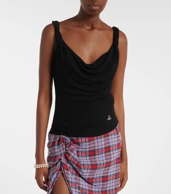 VIVIENNE WESTWOOD Anna Ribbed-knit Tank Top