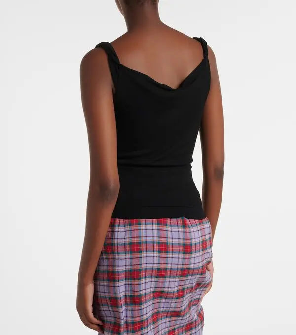 VIVIENNE WESTWOOD Anna Ribbed-knit Tank Top