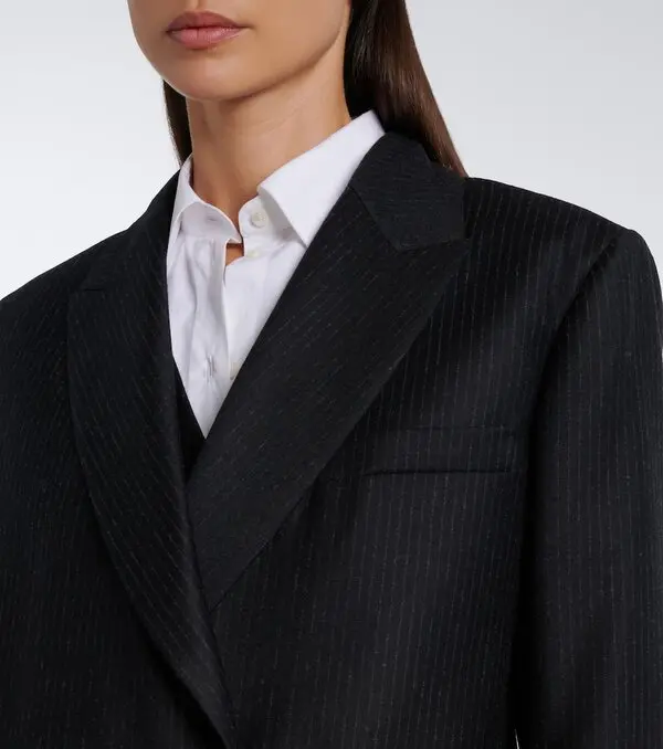 BLAZÉ MILANO Nightbreak Pinstripe Virgin Wool Blazer