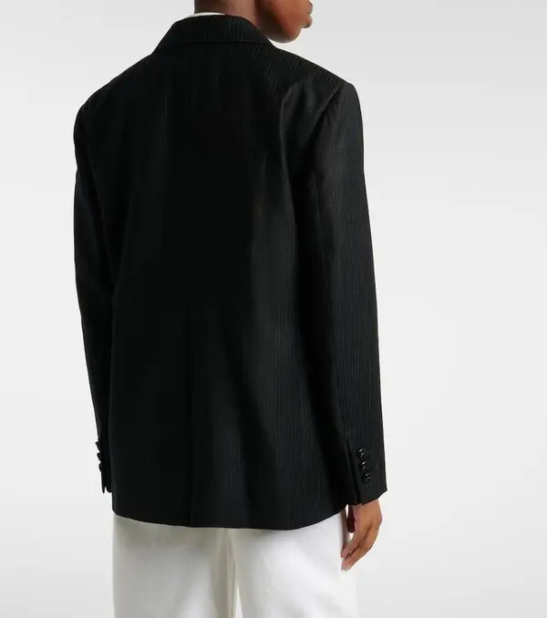 BLAZÉ MILANO Nightbreak Pinstripe Virgin Wool Blazer