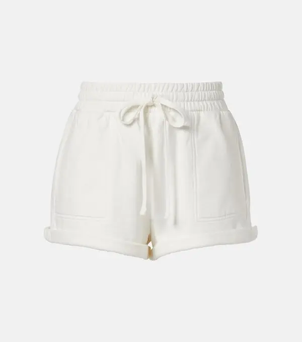 Citizens Of Humanity Vivienne Cotton Fleece Shorts In Pashmina - White