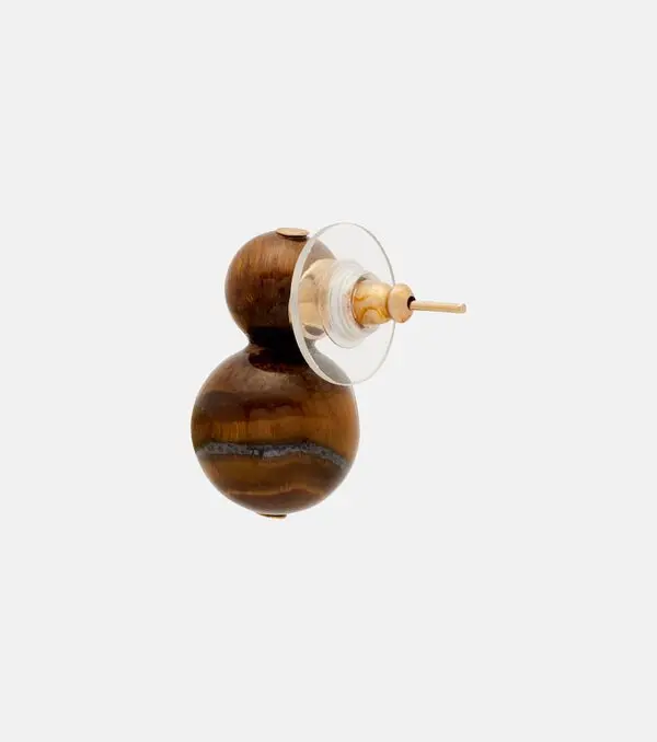 JENNIFER BEHR Cara Beaded Earrings In Tigers Eye
