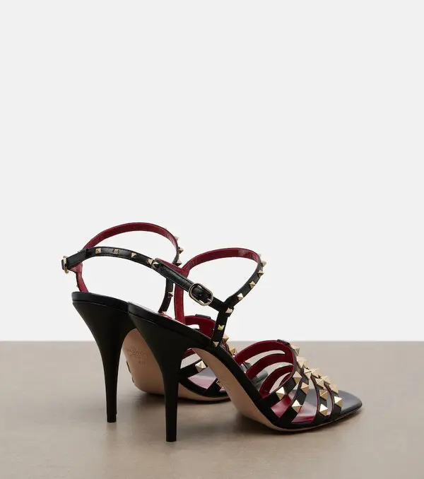 Valentino Garavani Rockstud Leather Heeled Sandals