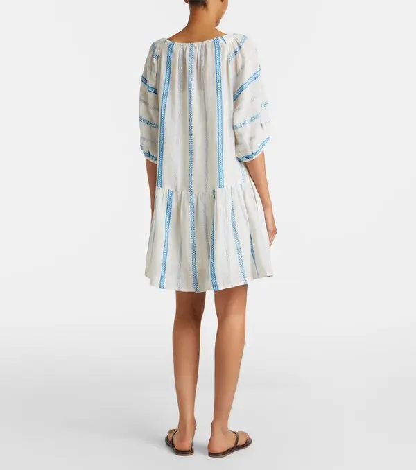 Velvet By Graham & Spencer Selita Tiered Cotton Jacquard Mini Dress