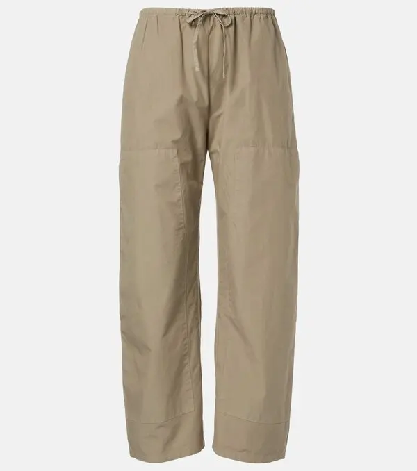 LESET Kyoto Cotton Wide-leg Pants