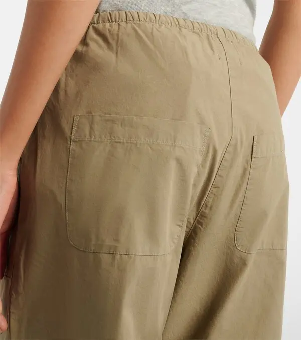LESET Kyoto Cotton Wide-leg Pants