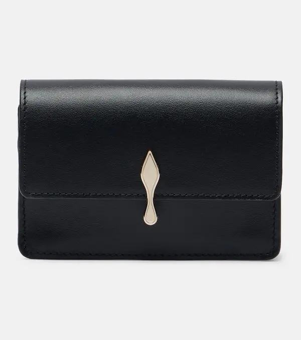 CHRISTIAN LOUBOUTIN Bettina Leather Card Holder - Black