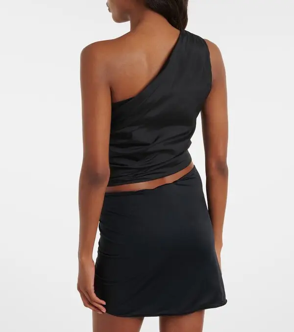 VIX PAULA HERMANNY Zoe One-shoulder Cropped Top