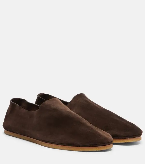 THE ROW Perrick Suede Ballet Flats