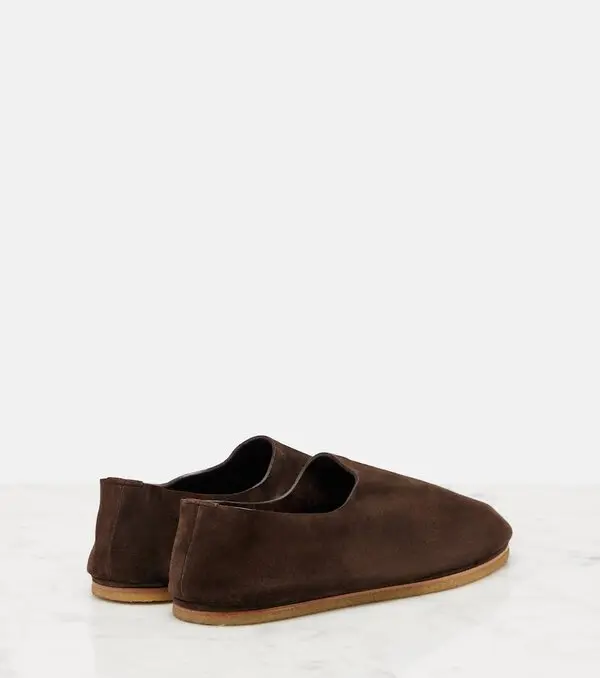 THE ROW Perrick Suede Ballet Flats