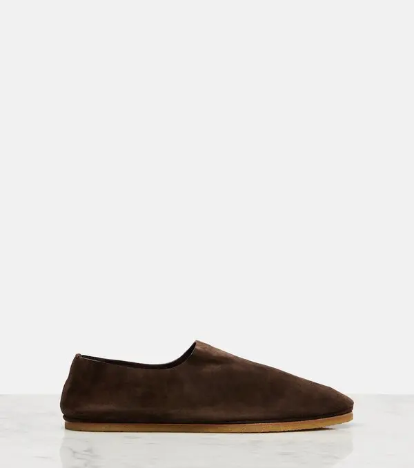 THE ROW Perrick Suede Ballet Flats