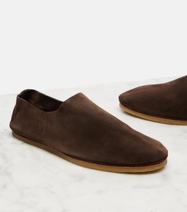 THE ROW Perrick Suede Ballet Flats