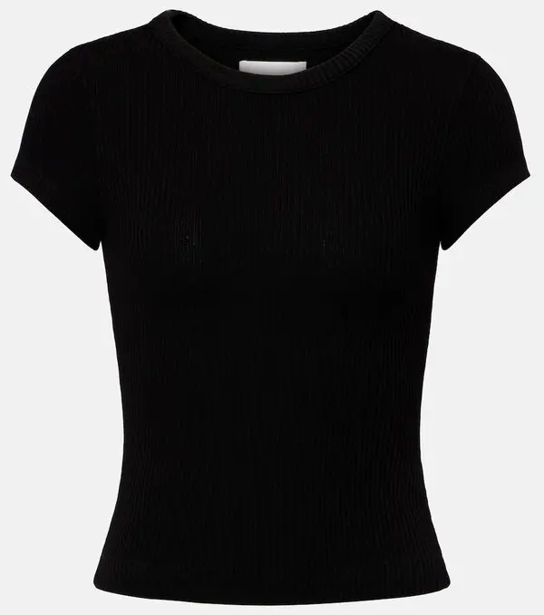 Citizens Of Humanity Nello Ribbed-knit T-shirt - Black