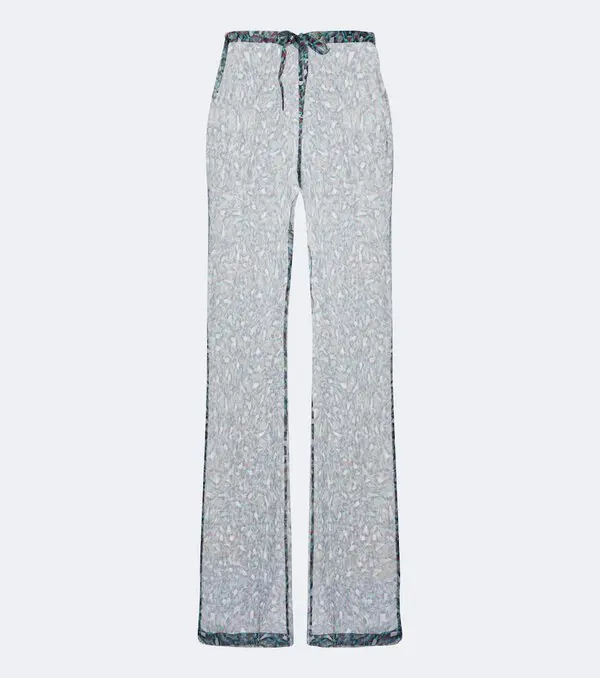 Dries Van Noten Silk Pants - Multicoloured