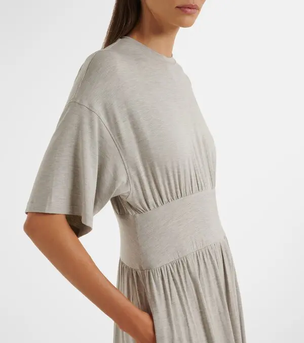 TOTEME Gathered Midi Dress - Grey