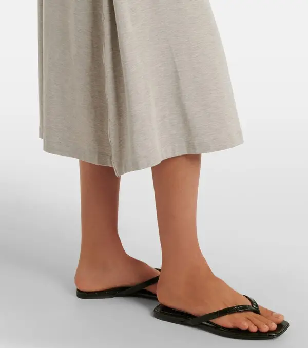 TOTEME Gathered Midi Dress - Grey