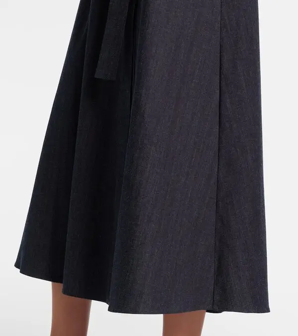 Altuzarra Lydia Wrapped Denim Midi Dress