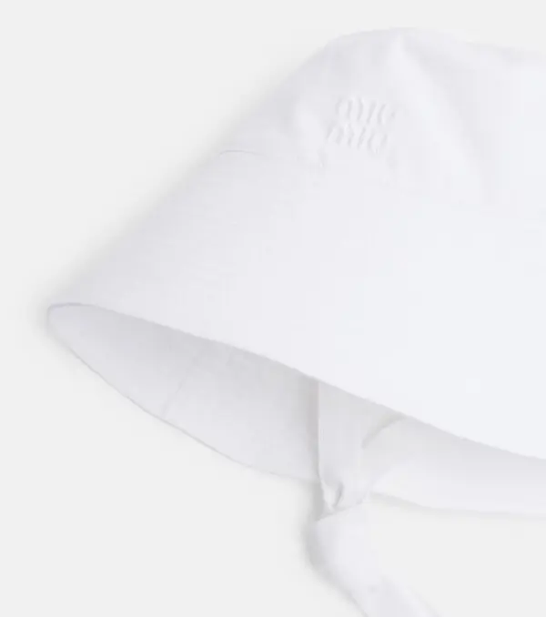 Miu Miu Cotton Poplin Bucket Hat